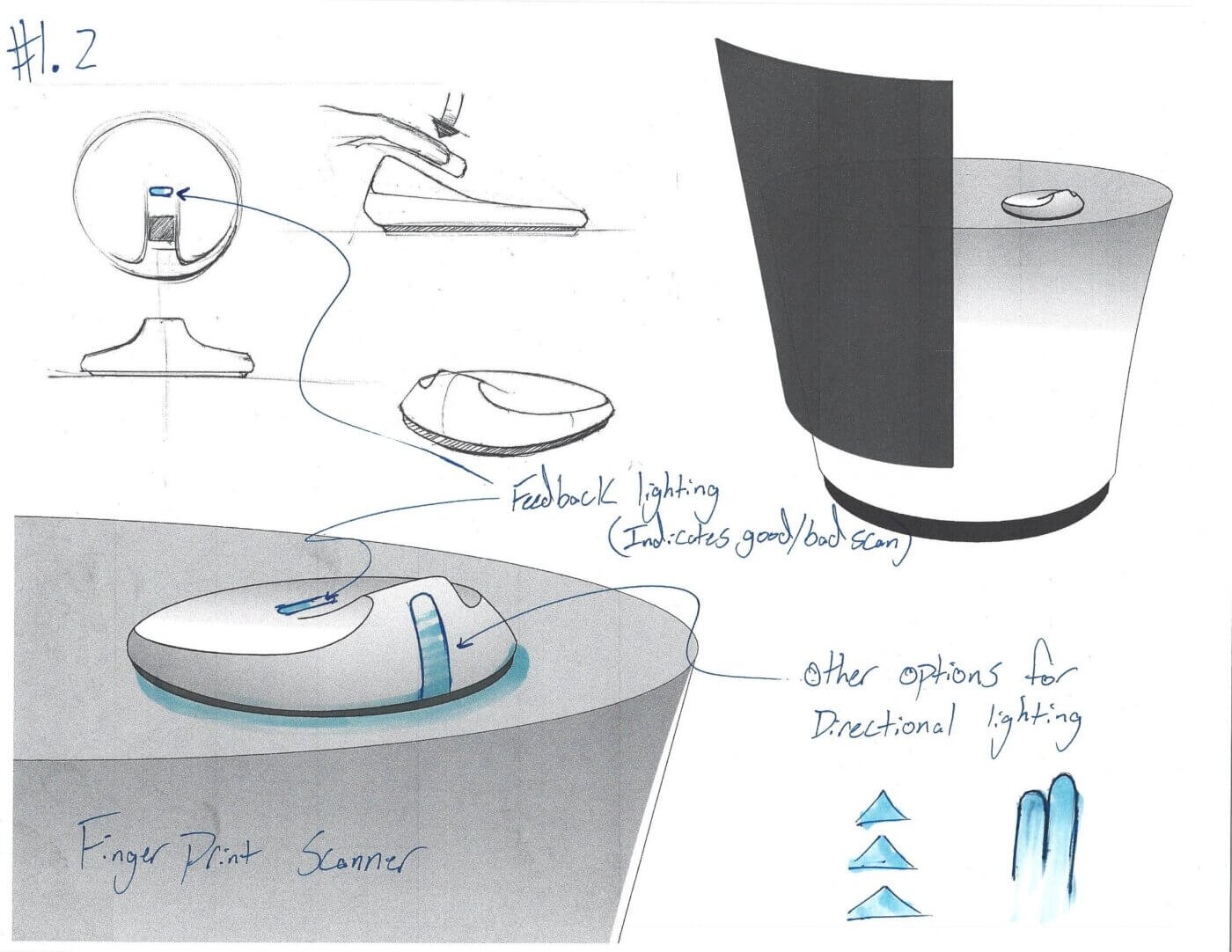 Delta Fingerprint Scanner | Kickr Design